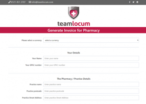 How to generate an invoice - Team Locum
