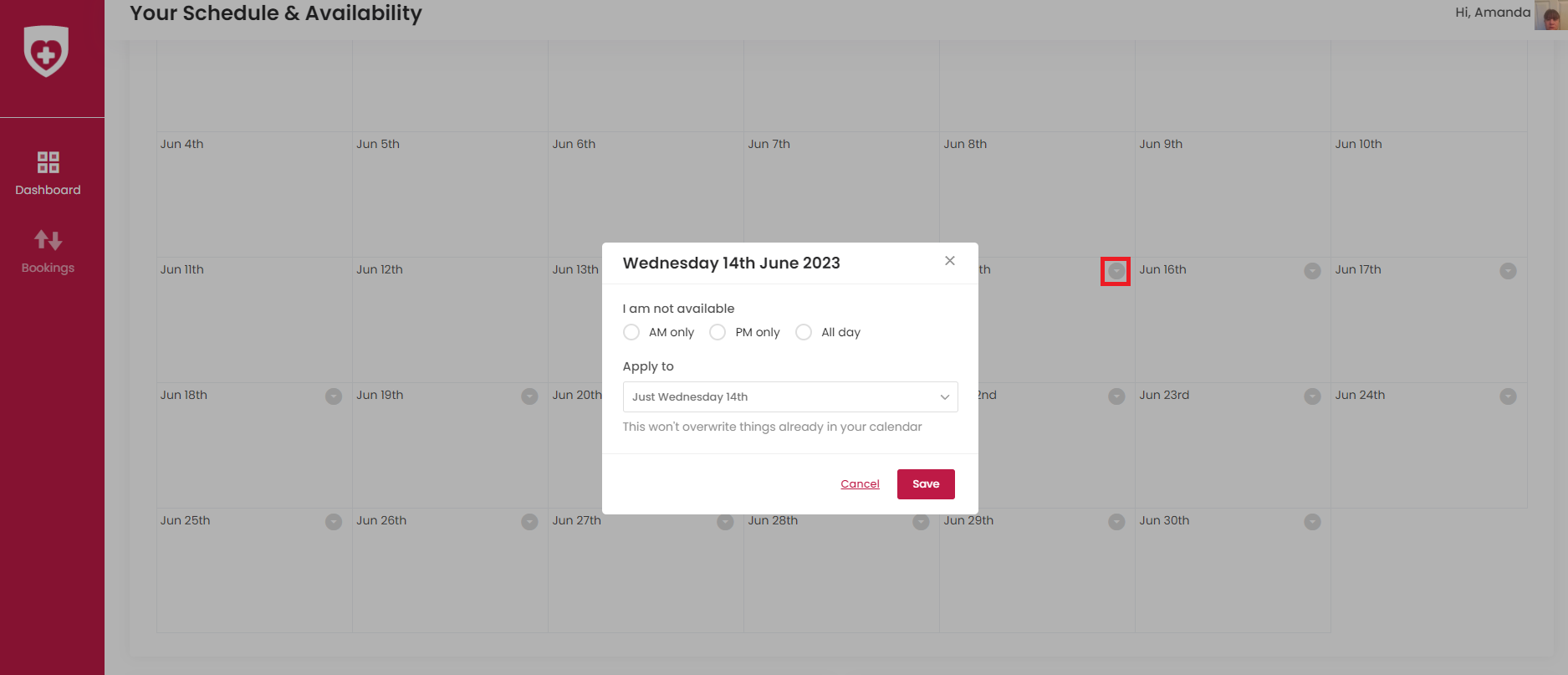 Updating Calendar and Weekly Timesheets - Team Locum