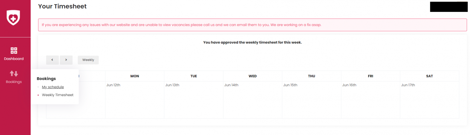 Updating Calendar and Weekly Timesheets - Team Locum