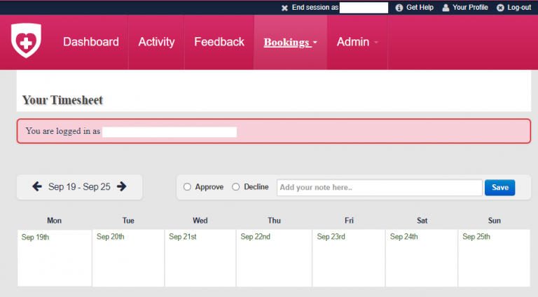 Updating Calendar and Weekly Timesheets