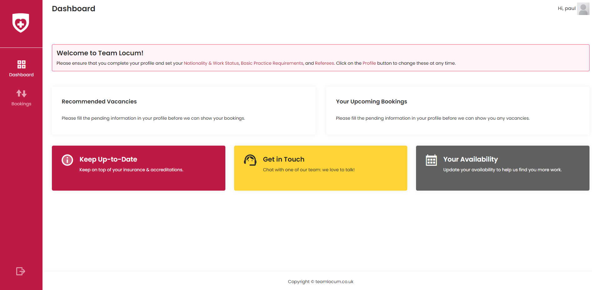 Team Locum Registration Guide